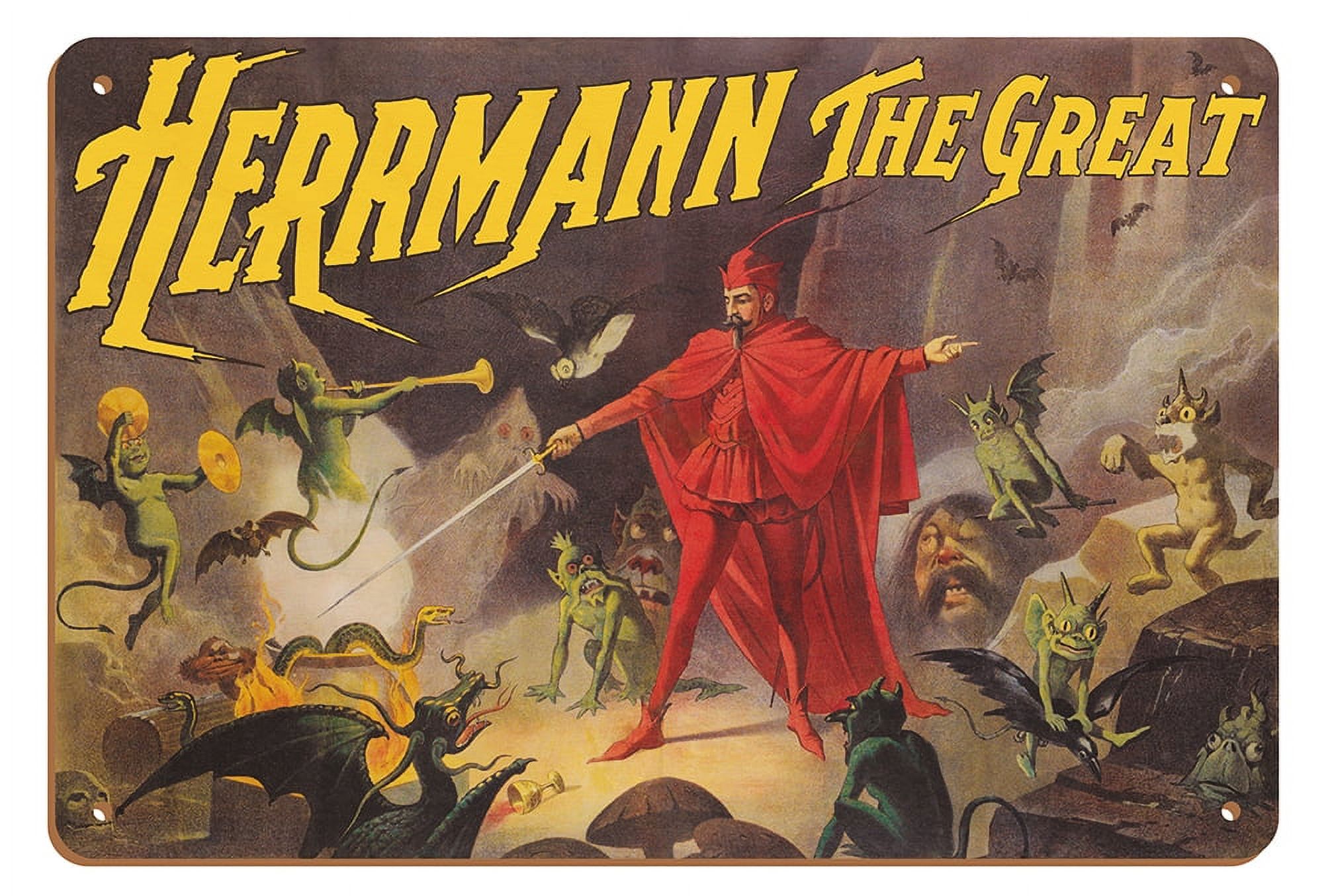 Alexander Herrmann The Great Magician - Vintage Magic Poster c.1885 - 8 ...