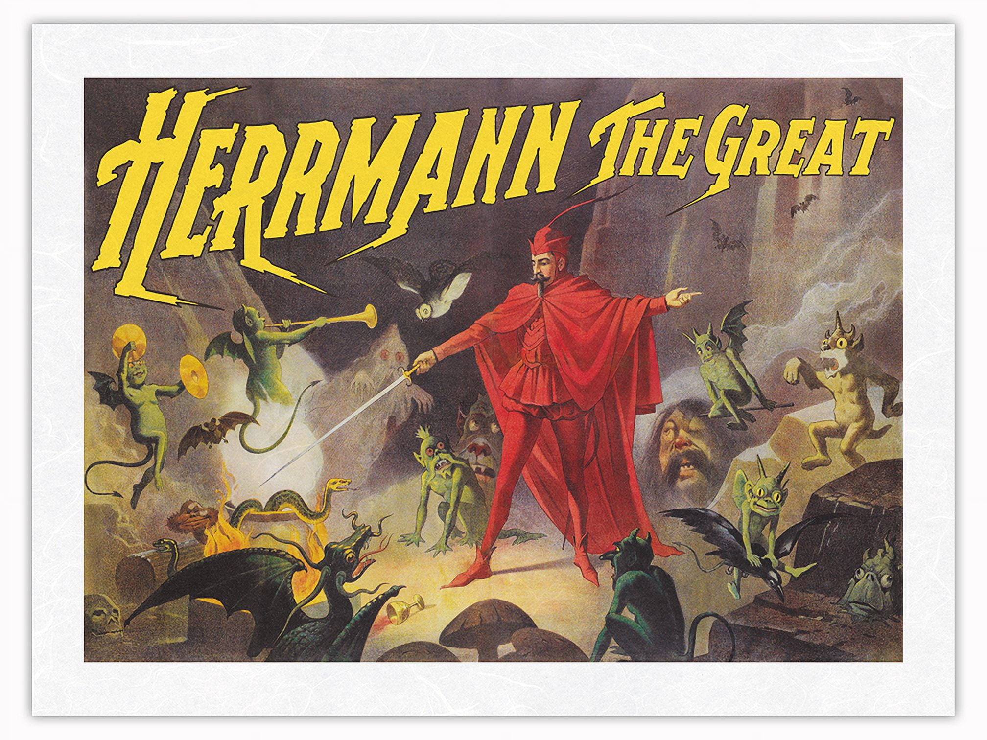 Alexander Herrmann The Great Magician - Vintage Magic Poster c.1885 ...