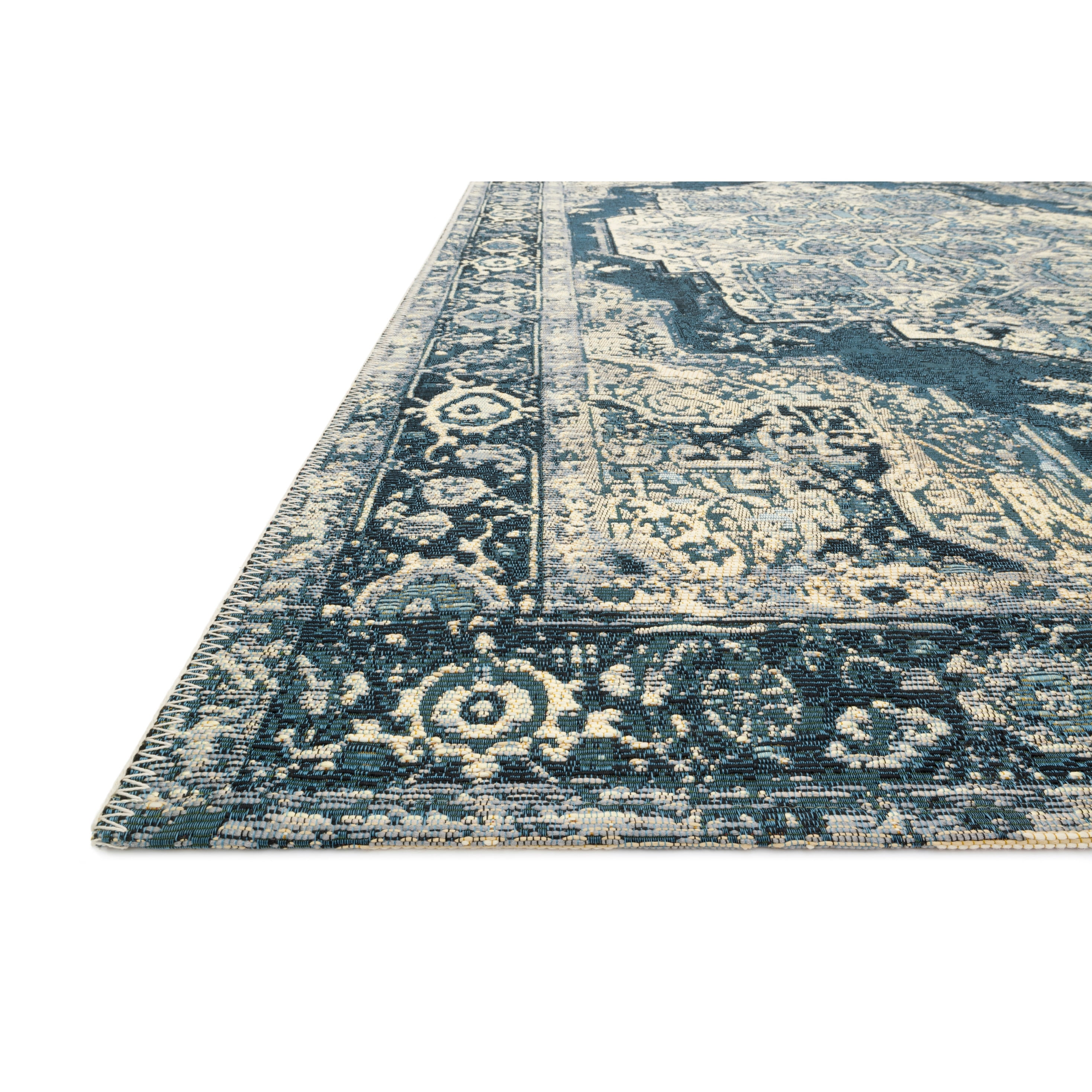 Alexander Home Armanda Modern Floral Indoor/ Outdoor Area Rug Dark Blue ...
