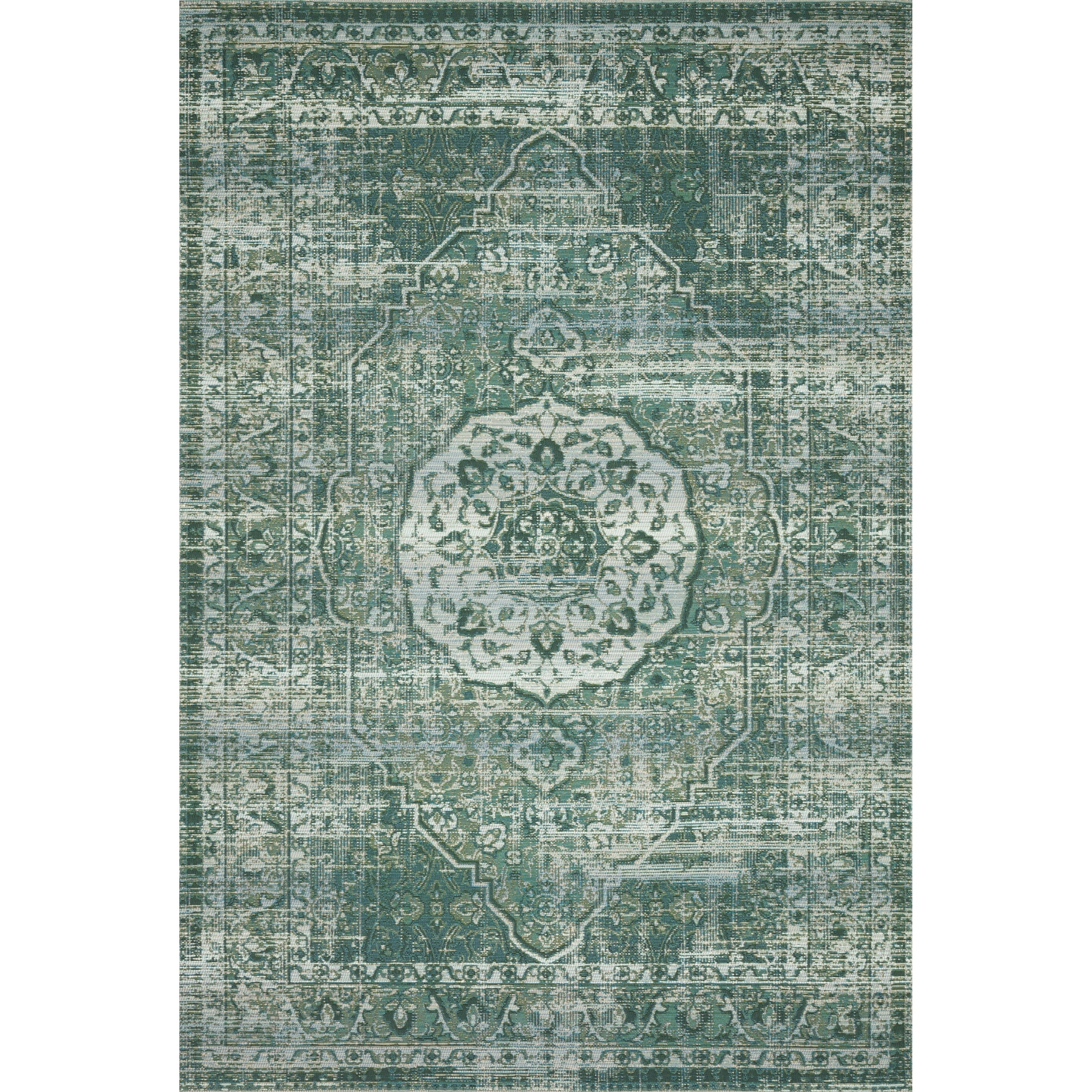 Alexander Home Armanda Modern Medallion Indoor/ Outdoor Area Rug 3'11 ...