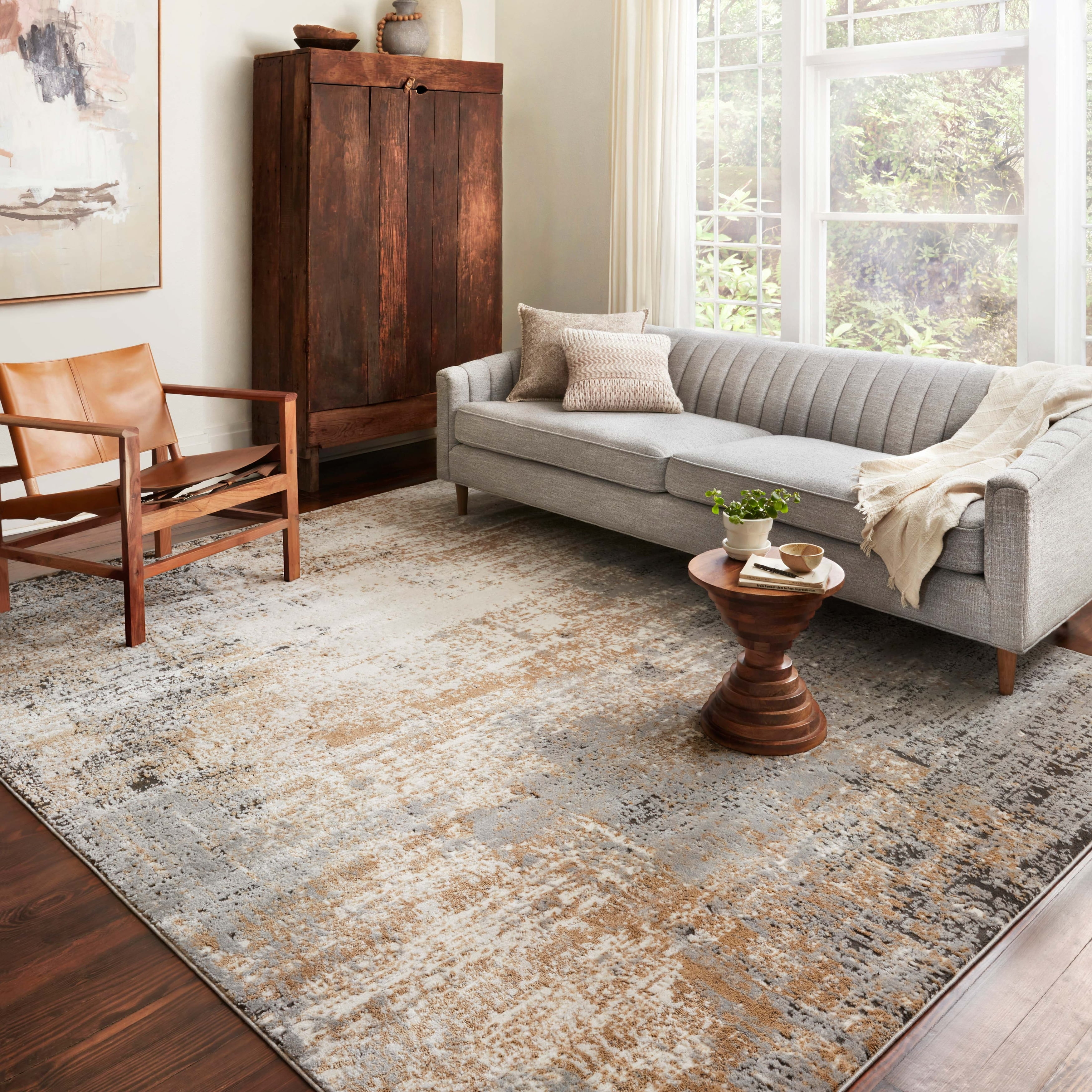 Alexander Home Charlotte Modern Abstract Area Rug, Various Sizes, for ...
