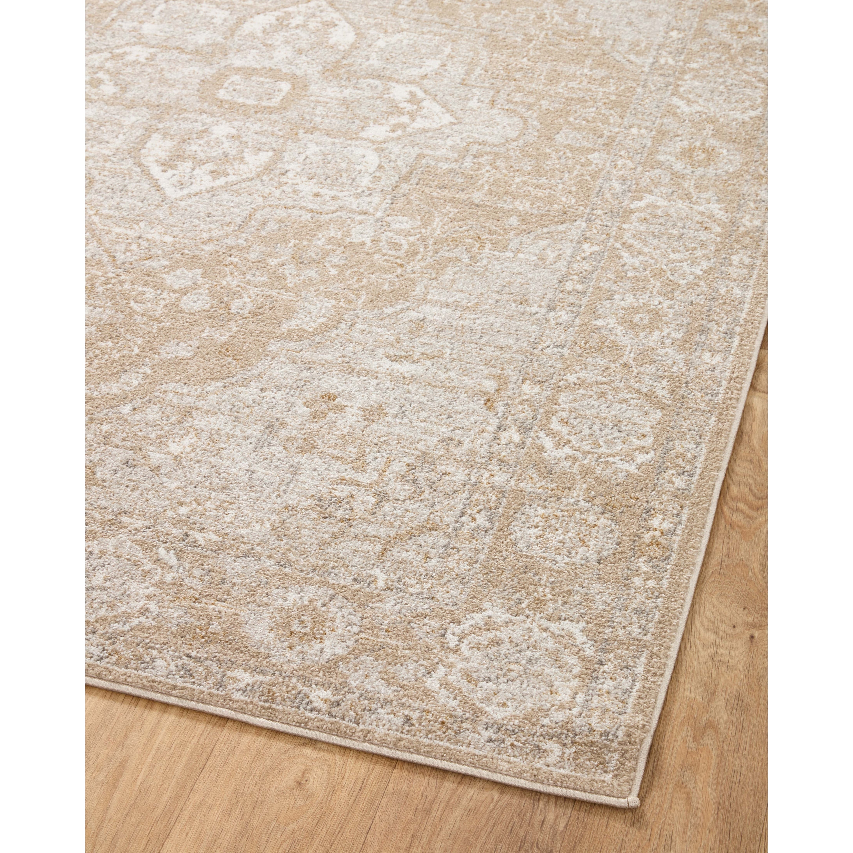 Alexander Home Colette Vintage Shabby Chic Area Rug 7' 10" x 7' 10 ...