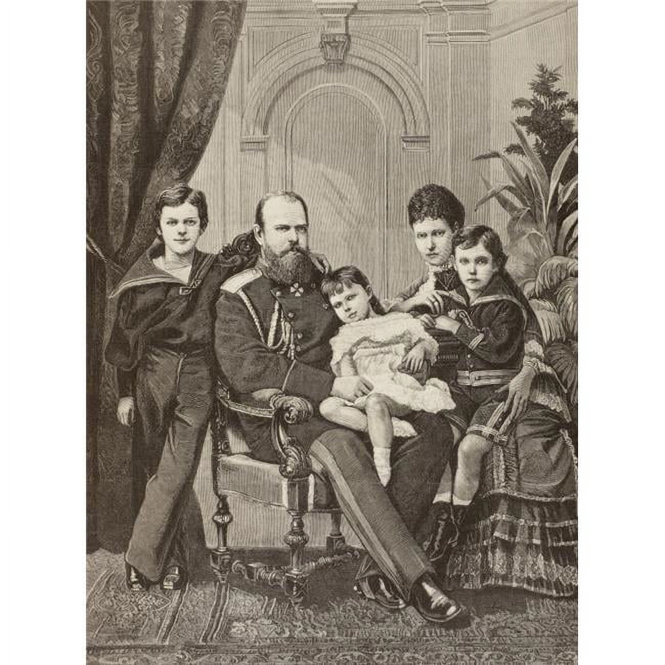 Alexander Iii of Russia & His Family. From Left to Right Grand Duke ...