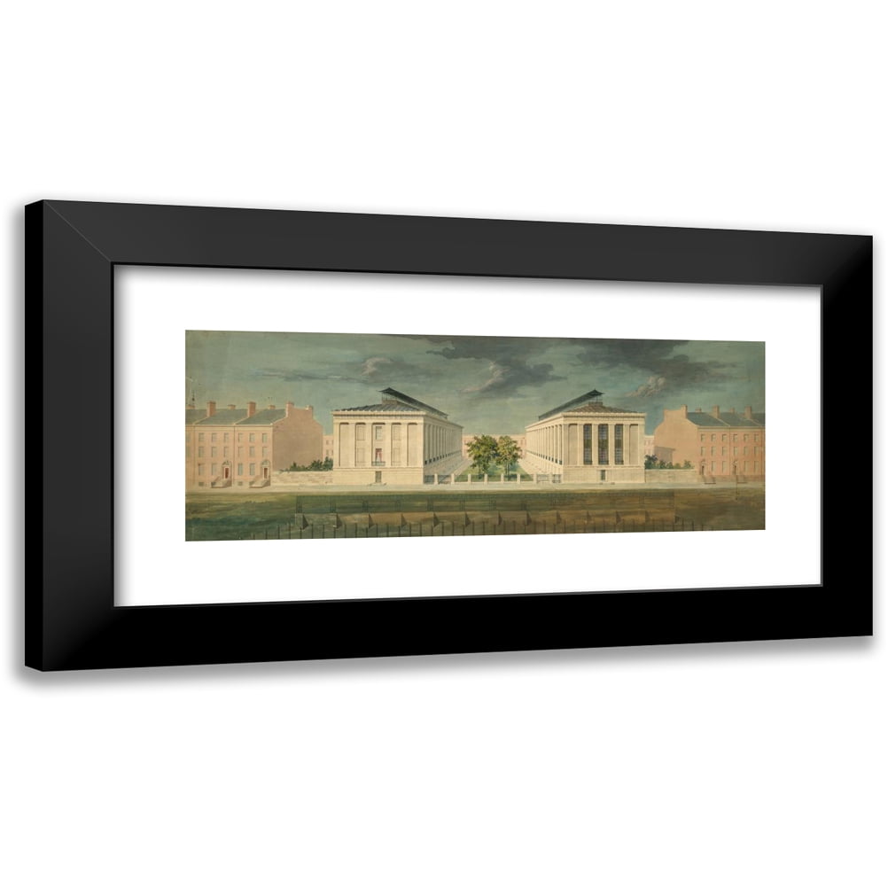 Alexander Jackson Davis 14x8 Black Modern Framed Museum Art Print ...