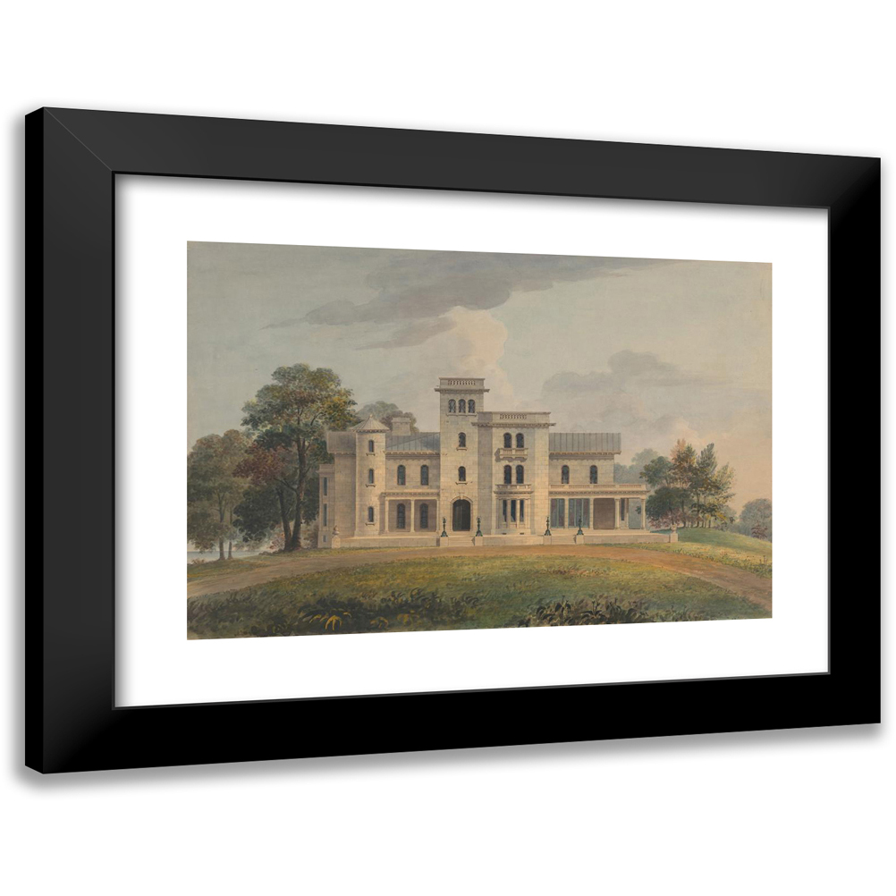 Alexander Jackson Davis 24x18 Black Modern Framed Museum Art Print ...