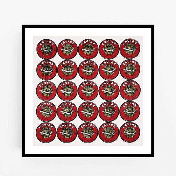 Alexander Kosolapov Black Caviar Red Square Giclee Pop Kitchen Dining ...