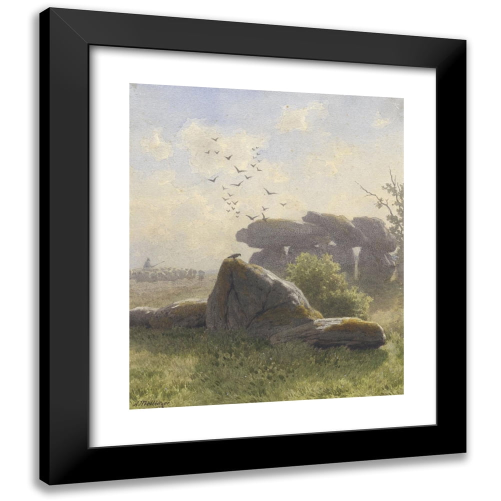 Alexander Mollinger 12x14 Black Modern Framed Museum Art Print Titled ...