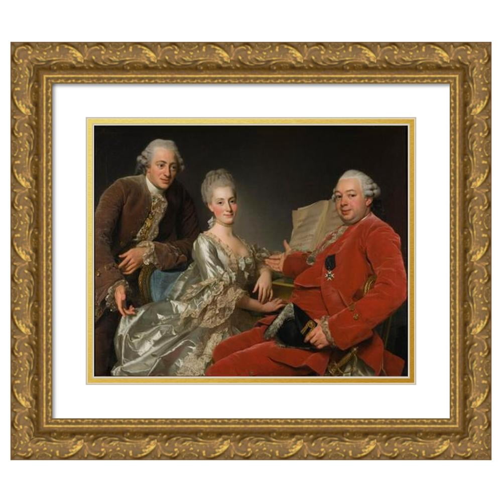 Alexander Roslin 18x15 Gold Ornate Wood Frame and Double Matted Museum ...