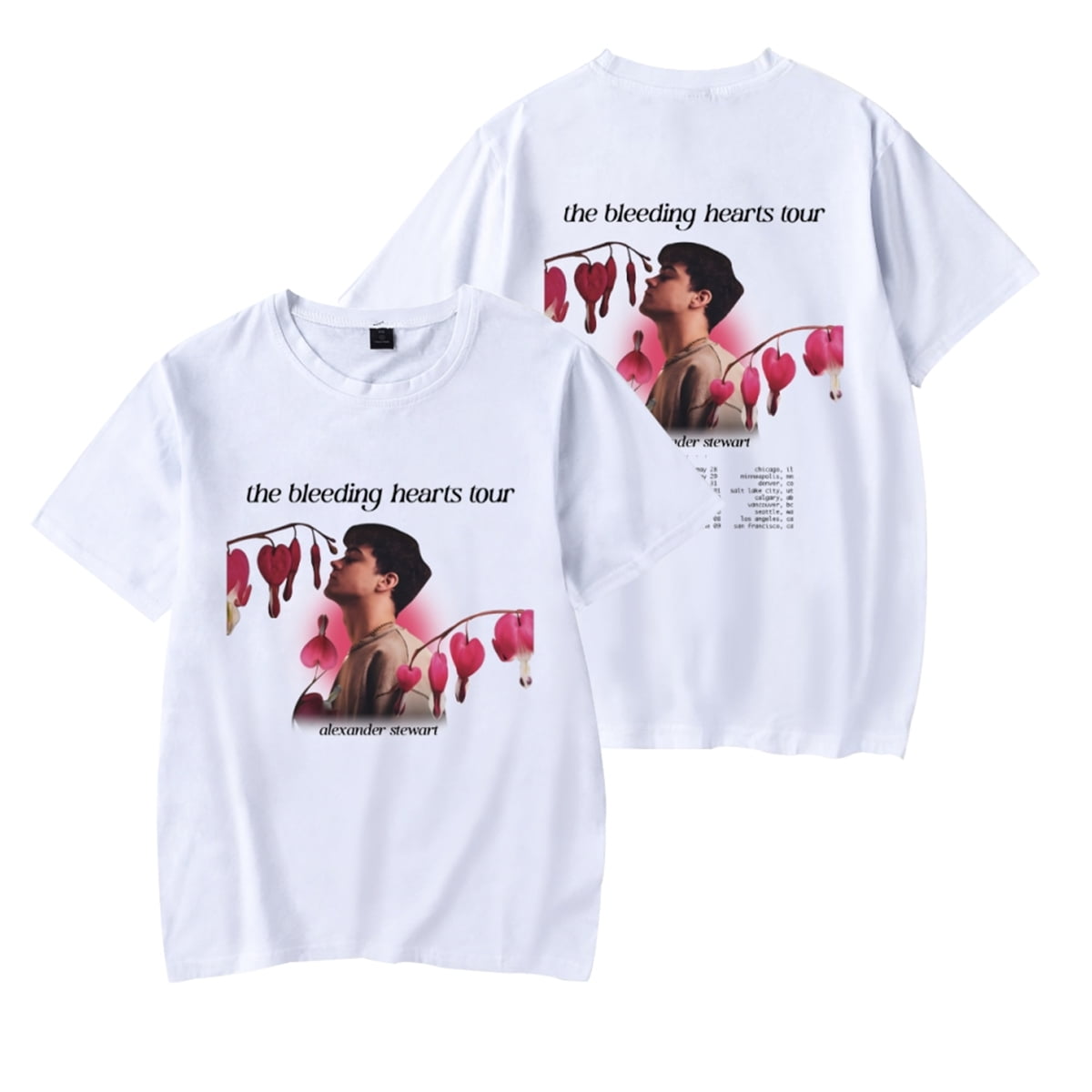 Alexander Stewart The Bleeding Hearts Tour 2024 Hiphop Casual Crewneck ...