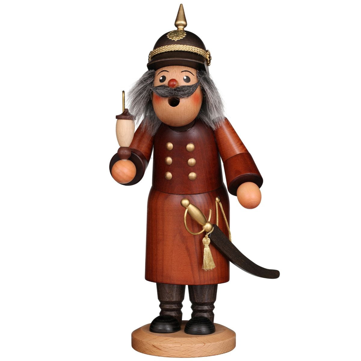 Alexander Taron 11.5" Red, Black, and Gold Natural Policeman Smoker ...