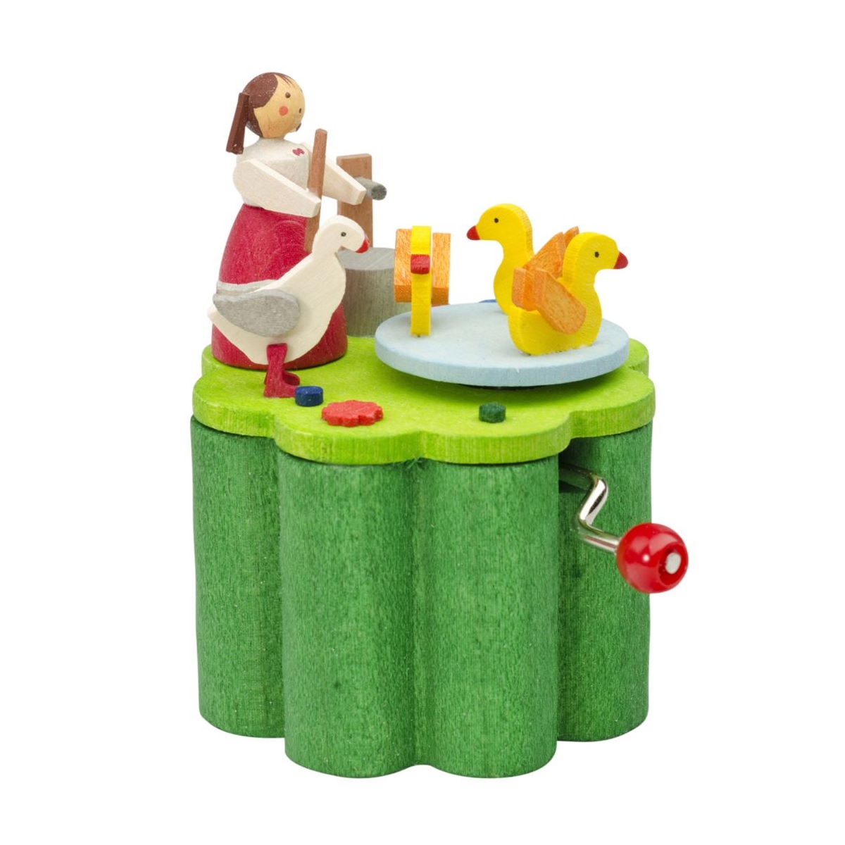 Alexander Taron 3.5" Graupner Goose Girl Easter Handcrank Music Box ...