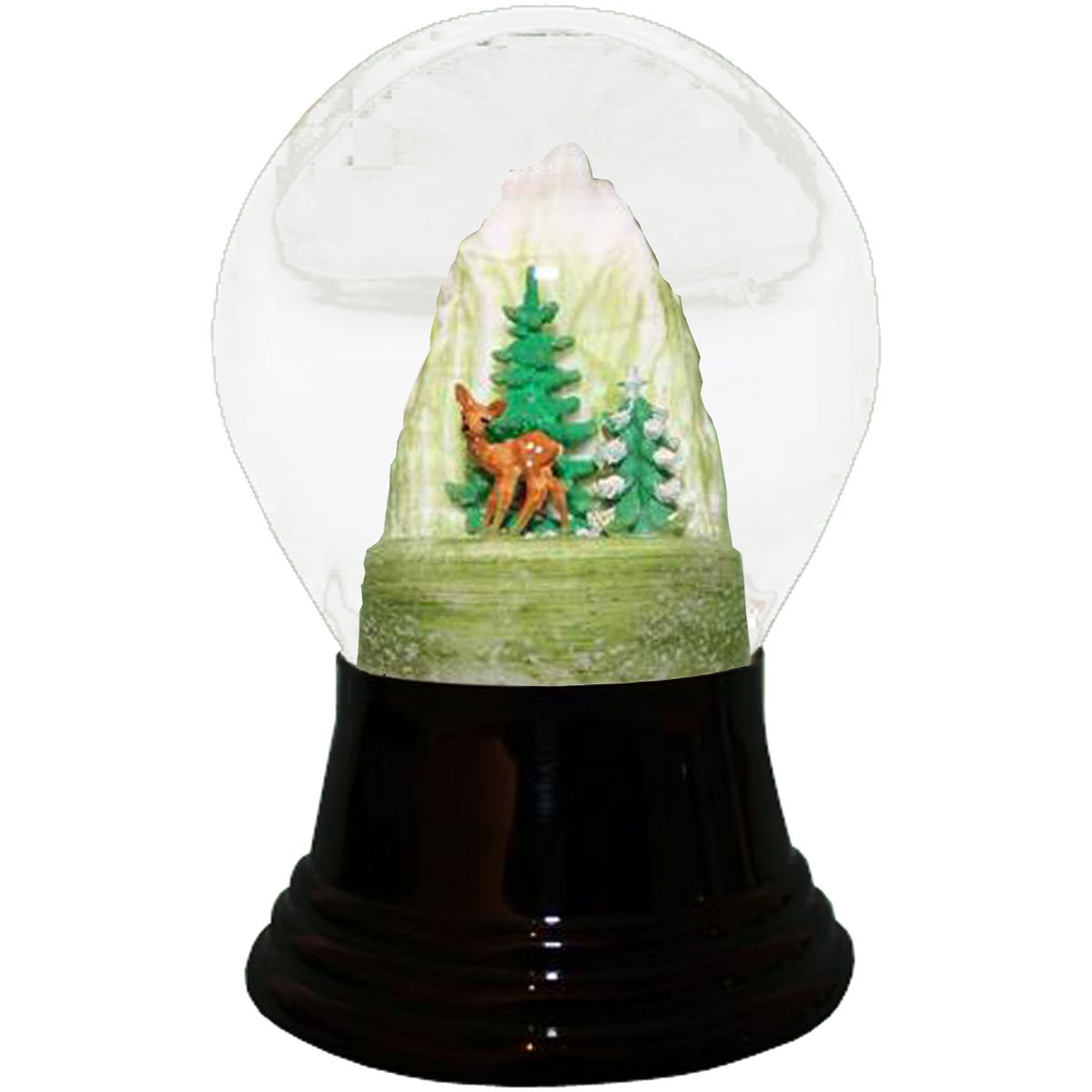 Alexander Taron 5" Black and Brown Perzy Snow Globe Medium Doe ...