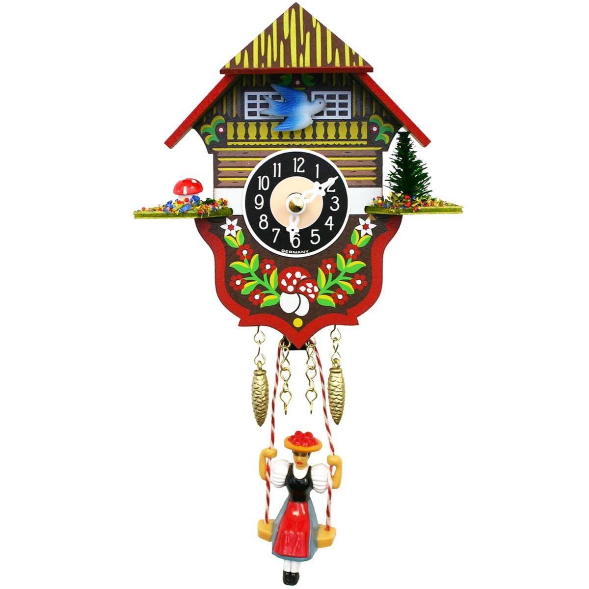 5" Engstler Battery-Operated Mini Cuckoo Wall Clock - Walmart.com