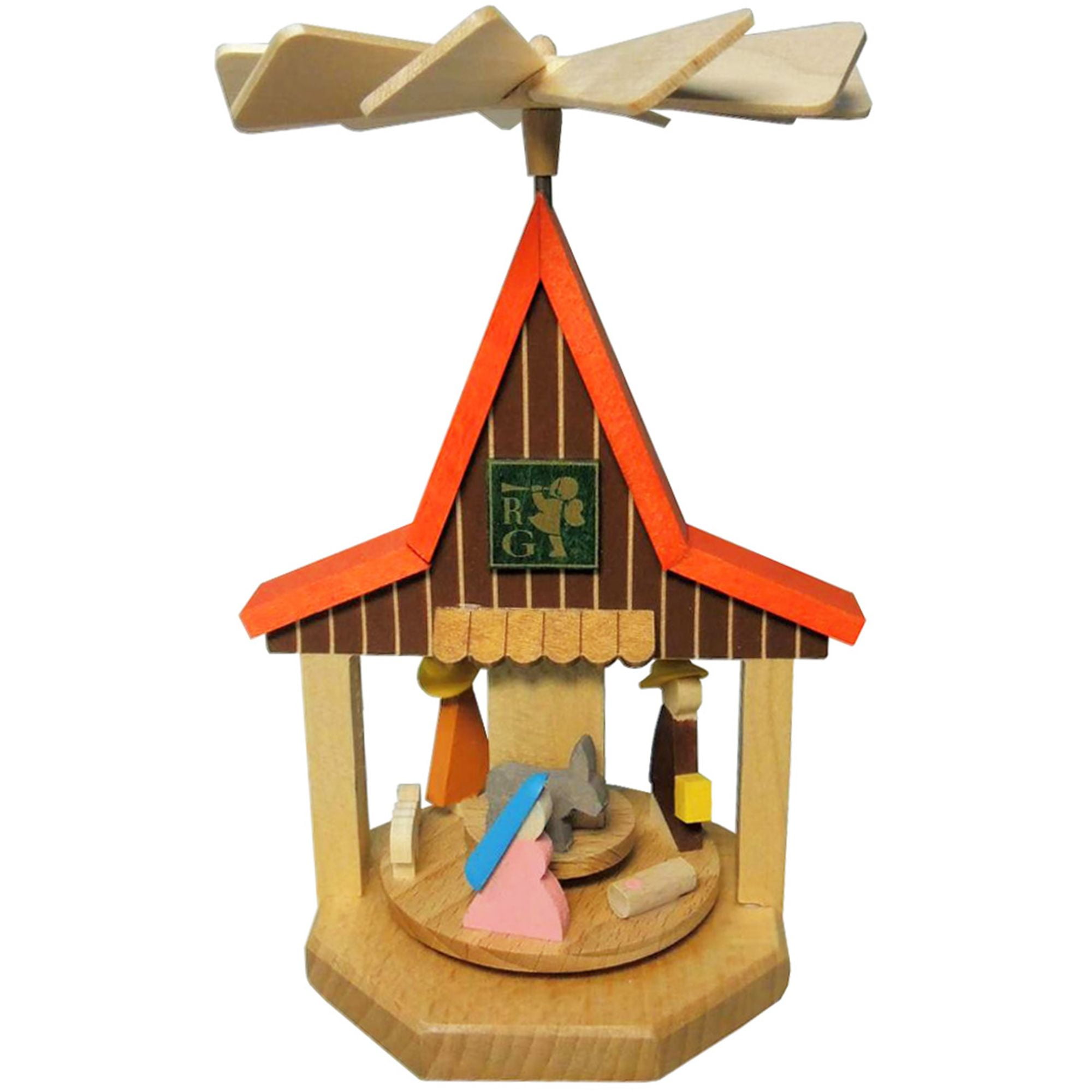 Alexander Taron 5" Richard Glaesser Pyramid Mini House with Nativity ...
