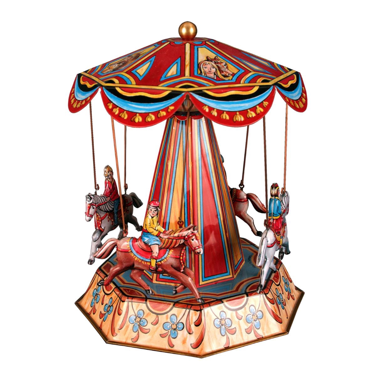 Alexander Taron 8" Horse Carousel Collectible Tin Toy - Walmart.com