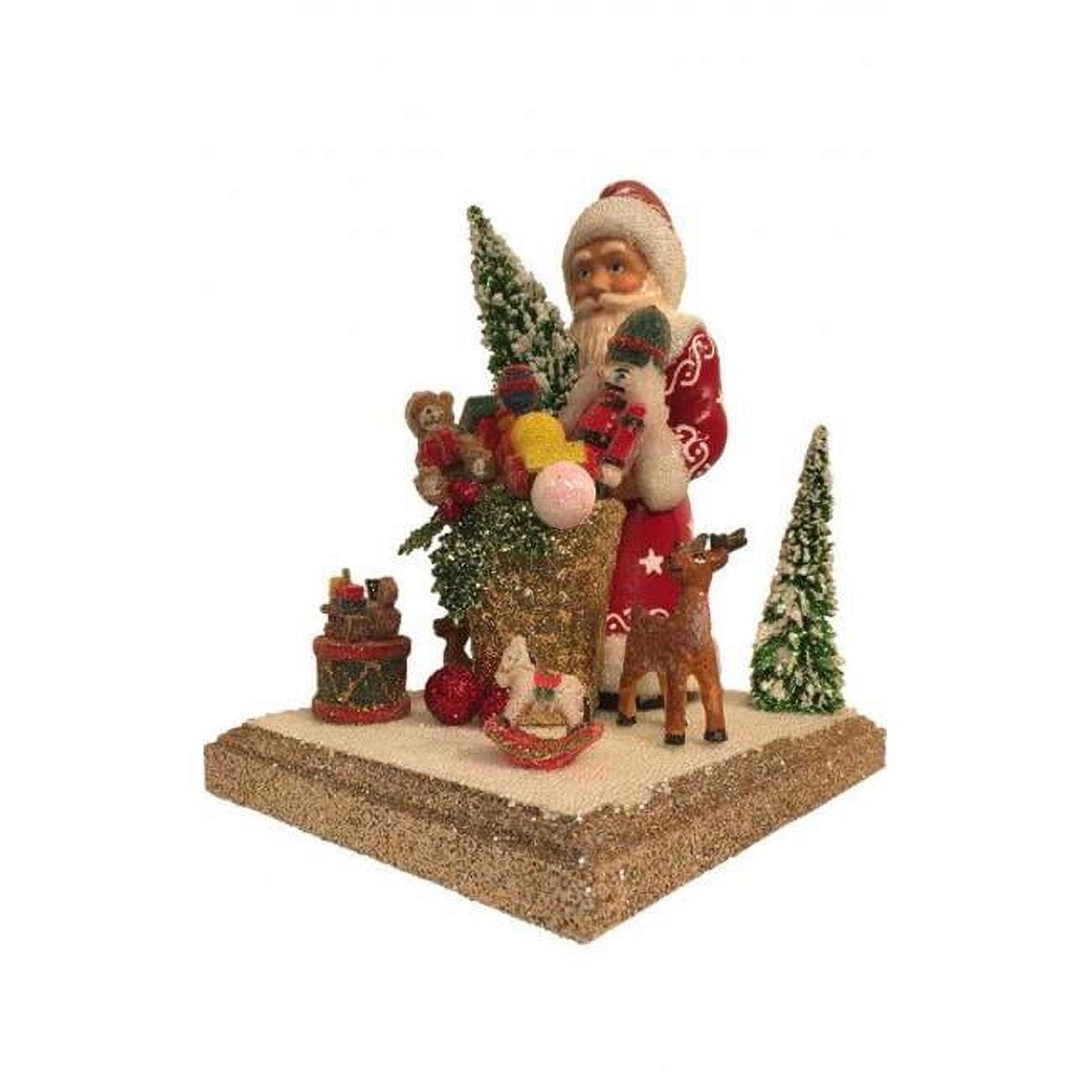 Alexander Taron 8" Santa in Red Beaded Coat Schaller Christmas Paper ...