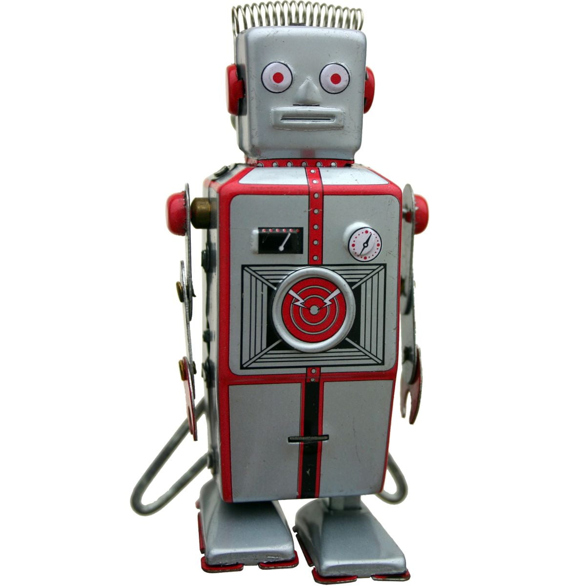 4" Collectible Tin Wind-Up Grey Robot - Walmart.com