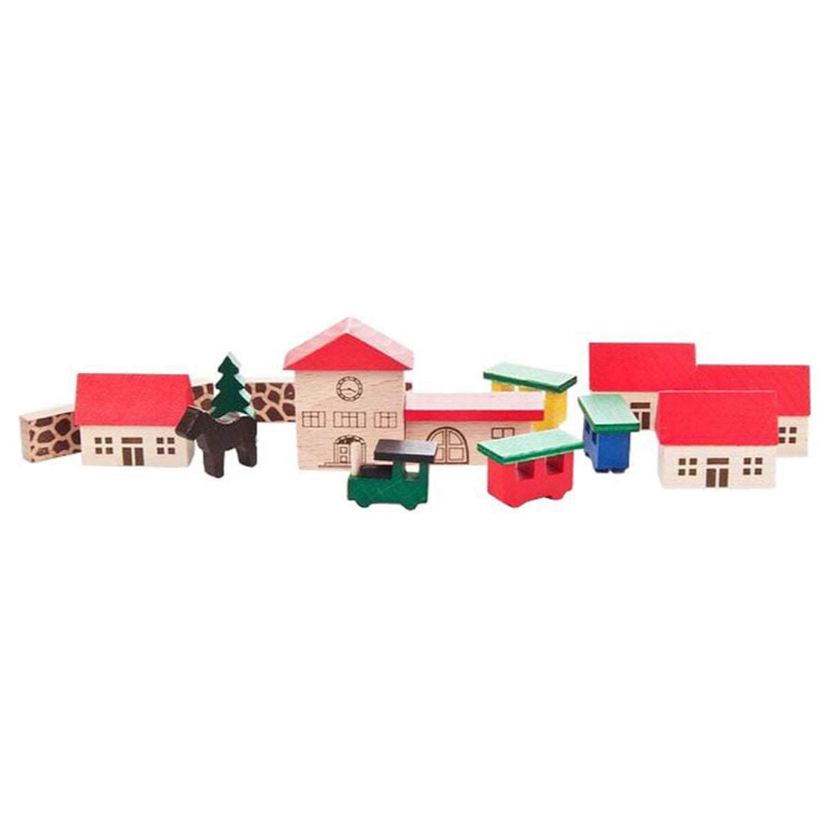 Alexander Taron Dregeno Wooden Toy Village with Train - Walmart.com