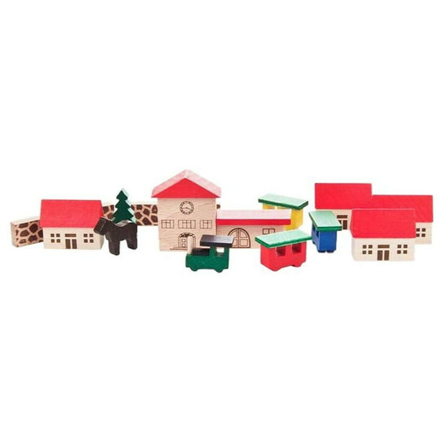 Alexander Taron Dregeno Wooden Toy Village with Train - Walmart.com