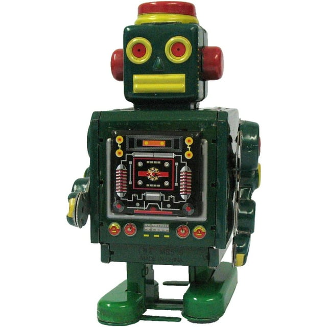 Alexander Taron Robot Wind-up Adult Collectible Tin Toy - 4" - Green ...