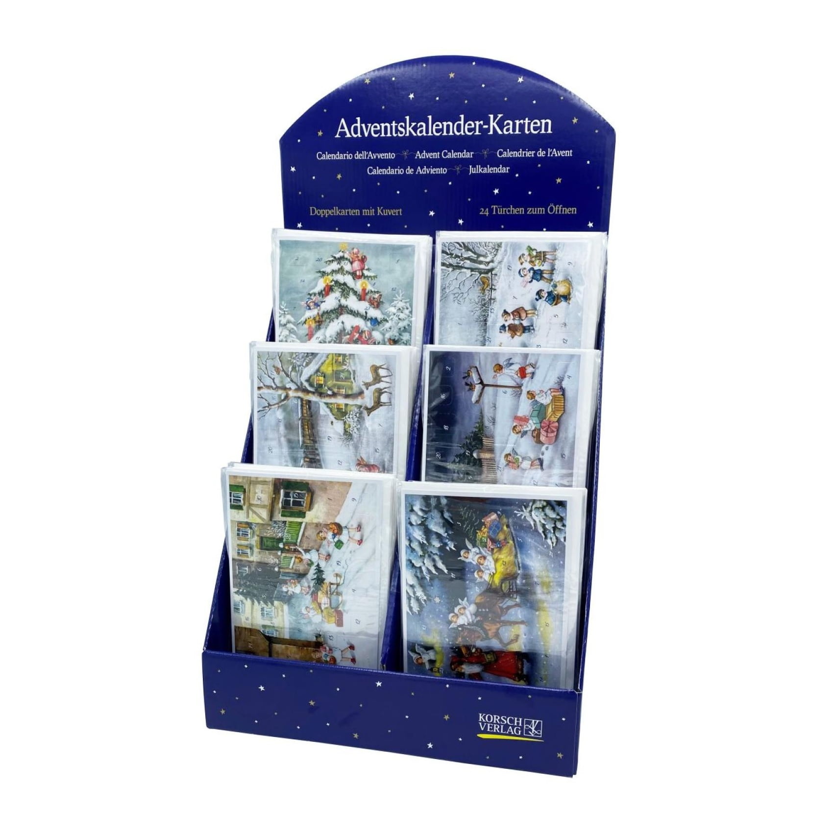 Alexander Taron Set of 60 Assorted Korsch Christmas Advent Cards - 14.5 ...
