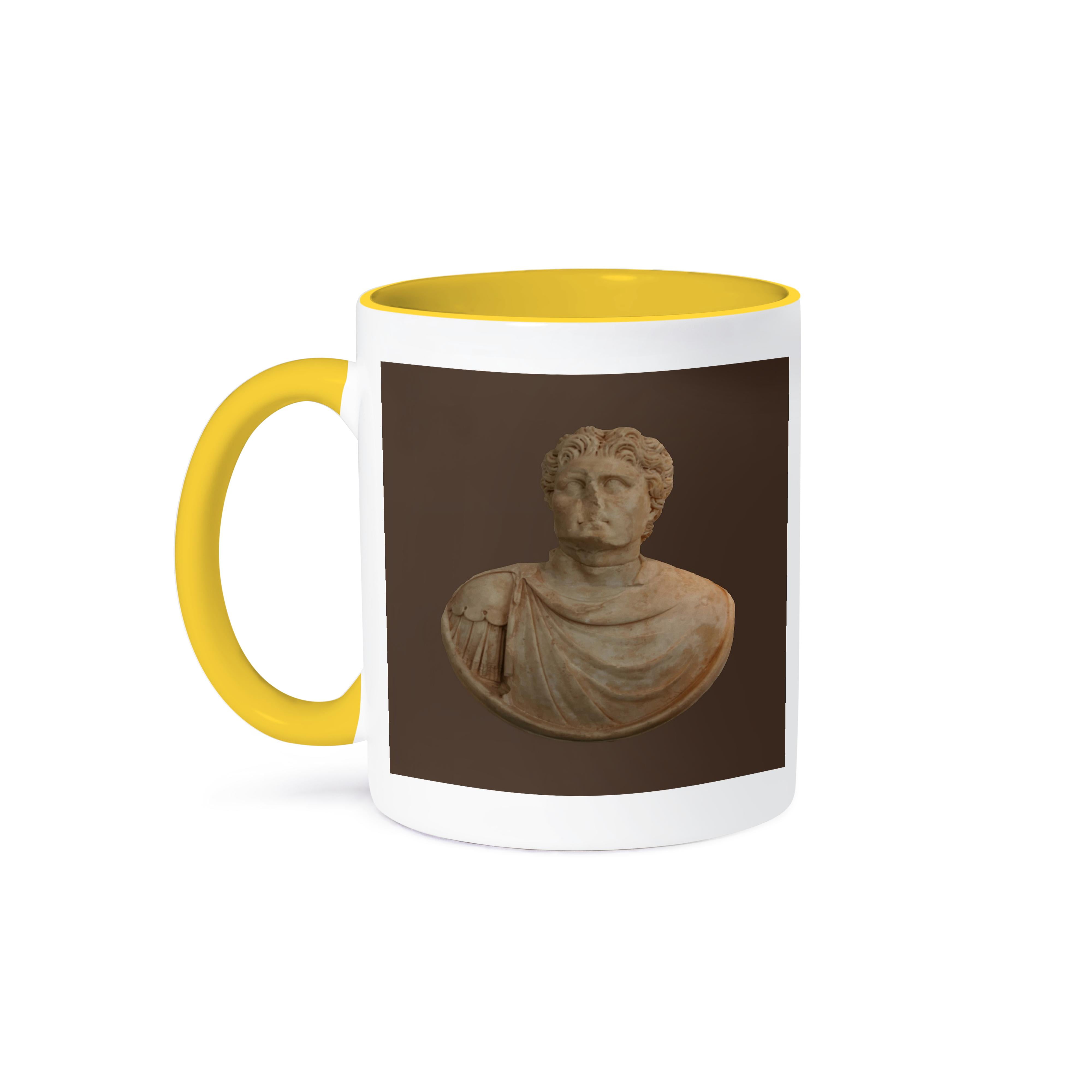 Alexander The Great Shield Portrait Aphrodisias Vector Art, 11oz Two ...