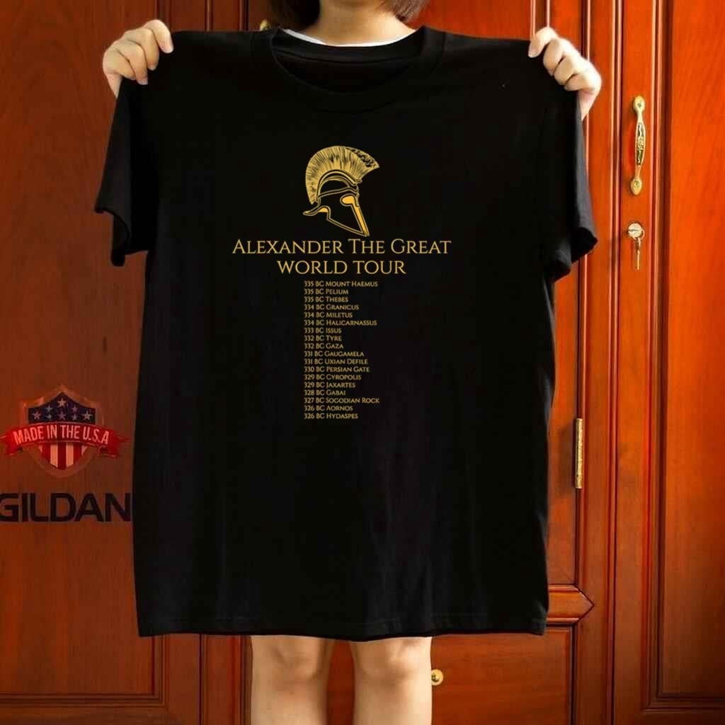 Alexander The Great World Tour Historical Battles Graphic T-Shirt Retro ...