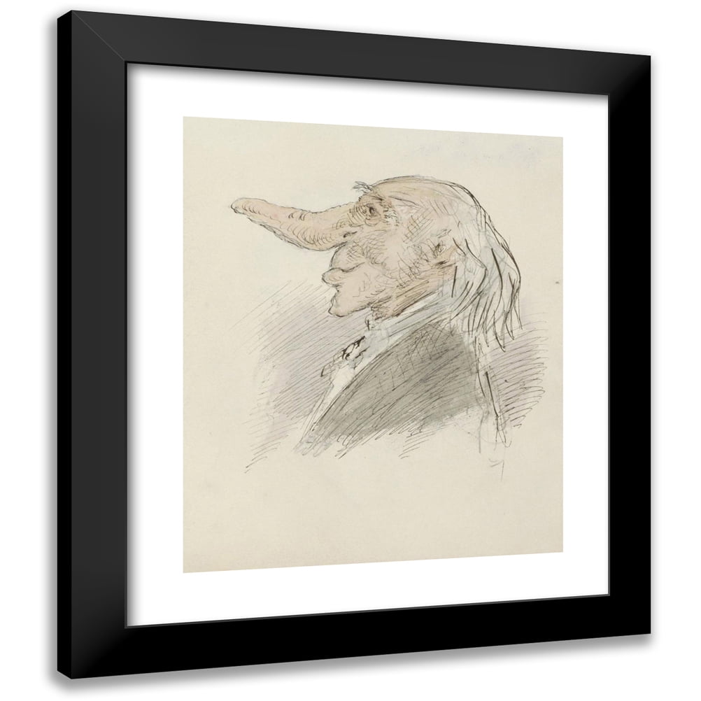 Alexander Ver Huell 12x14 Black Modern Framed Museum Art Print Titled ...