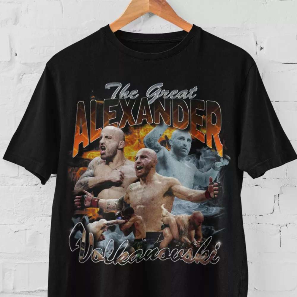 Alexander Volkonovski The Great MMA Vintage 90s Retro Graphic Collage T ...