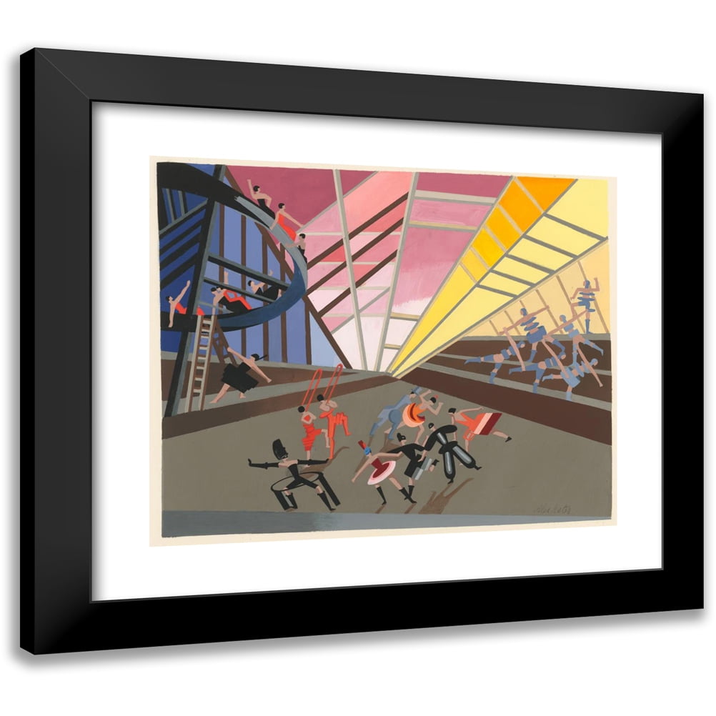 Alexandra Exter 14x12 Black Modern Framed Museum Art Print Titled ...