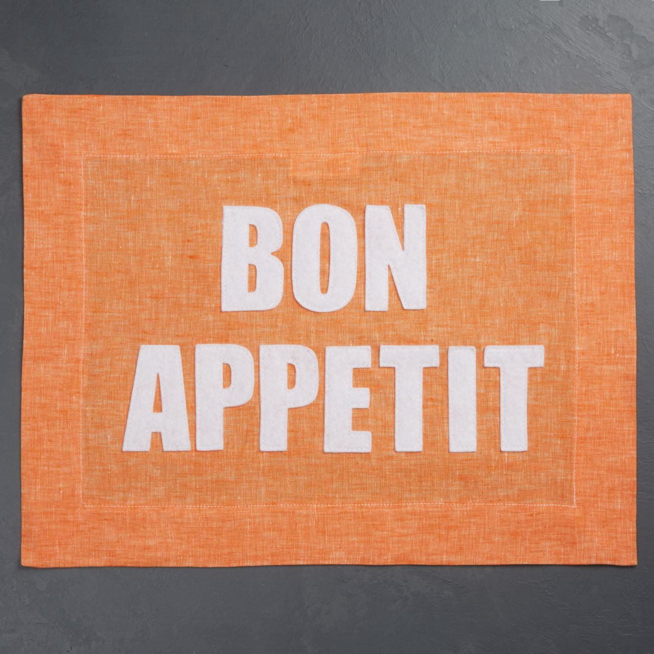 Alexandra Ferguson Bon Appetit Placemat, Orange - Walmart Business Supplies