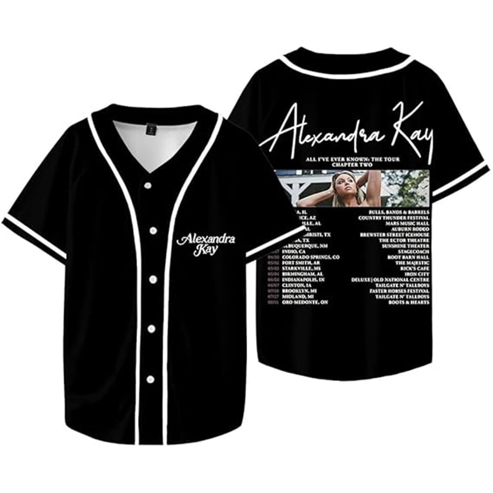 Alexandra Kay All I've Ever Known Tour Merch Baseball Jersey Shirt V ...