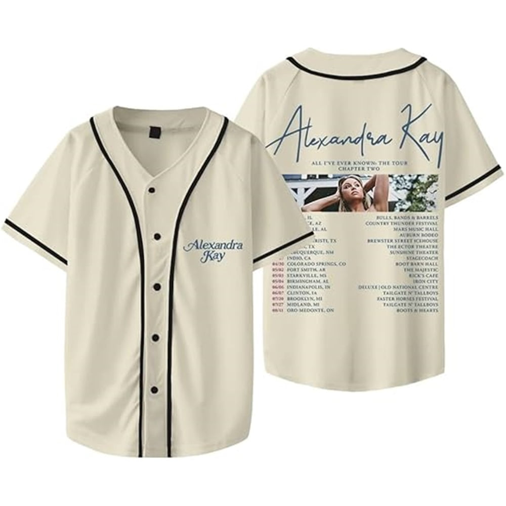 Alexandra Kay All I've Ever Known Tour Merch Baseball Jersey Shirt V ...