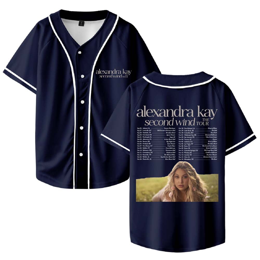 Alexandra Kay Cupid's A Cowgirl Tour Baseball Jersey Shirt V-Neck Women Men Casual Short Sleeve ...