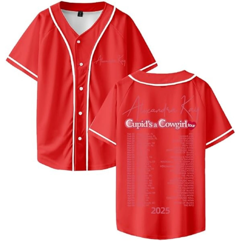 Alexandra Kay Cupid's A Cowgirl Tour Baseball Jersey Shirt V-Neck Women ...