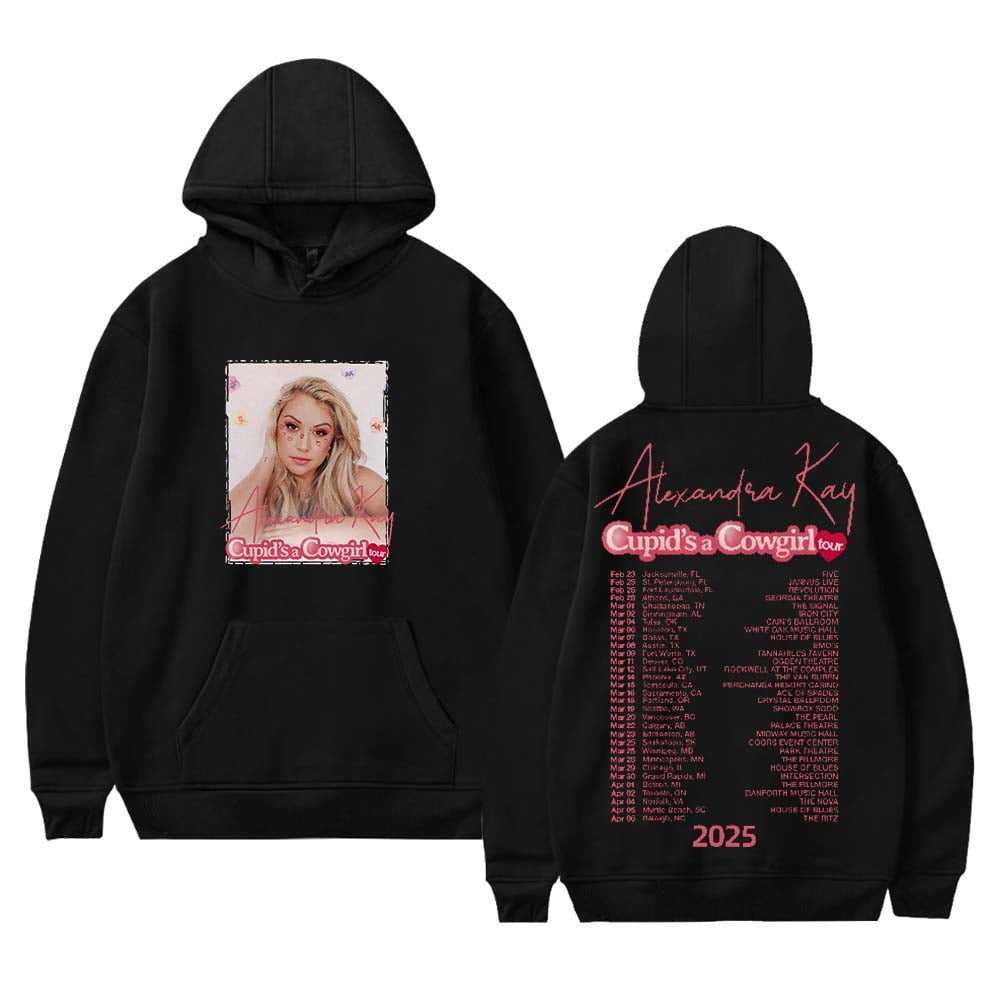 Alexandra Kay Cupid's A Cowgirl Tour Merch Hoodie unisex hip-hop long ...