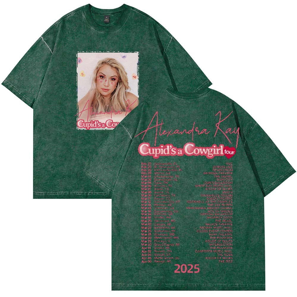 Alexandra Kay Cupid's A Cowgirl Tour Merch T-Shirt Cotton Wash Tee ...
