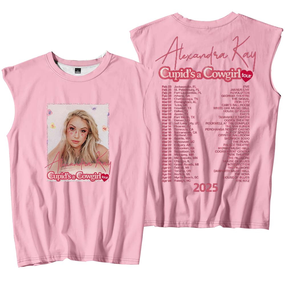 Alexandra Kay Cupid's A Cowgirl Tour Merch Tank Tops Sleeveless Sport ...
