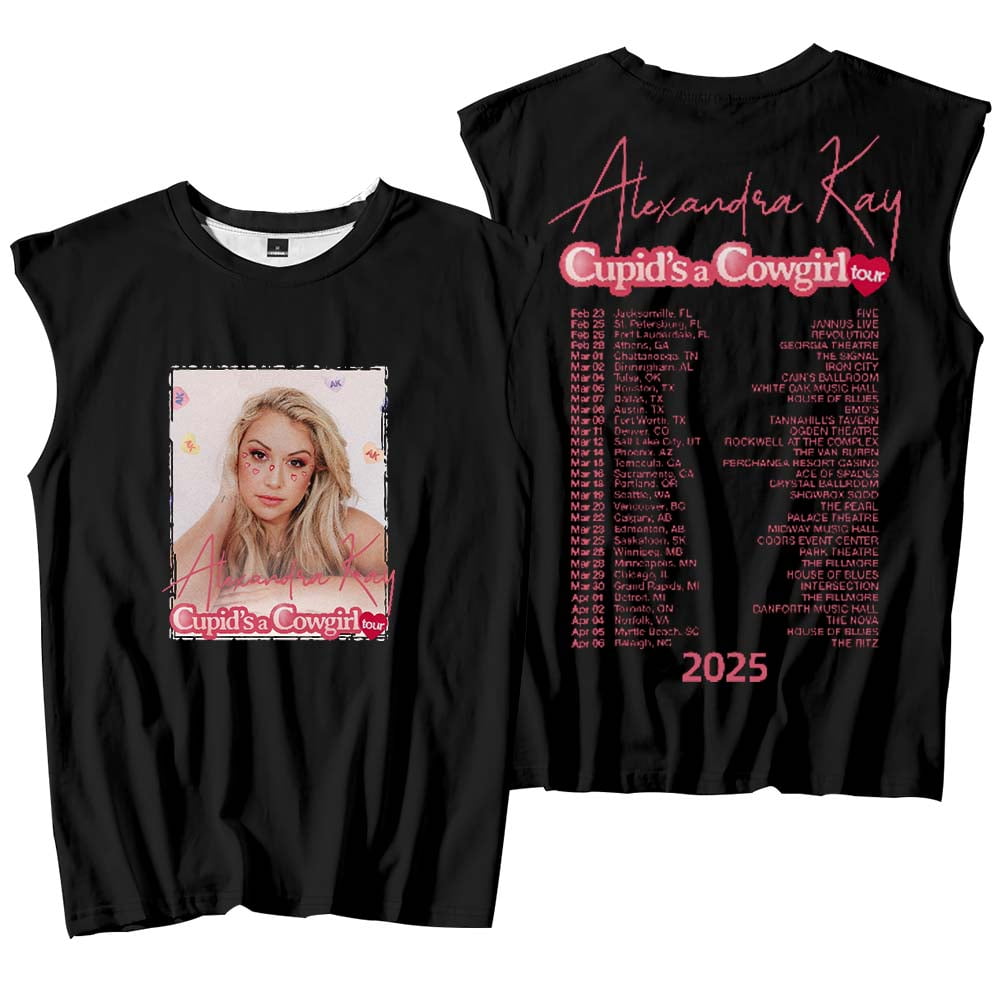 Alexandra Kay Cupid's A Cowgirl Tour Merch Tank Tops Sleeveless Sport ...