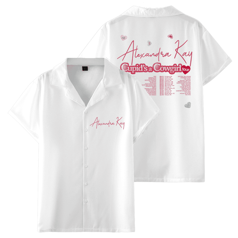 Alexandra Kay Cupid's A Cowgirl Tour Shirt Women Men Short Sleeve Camp ...