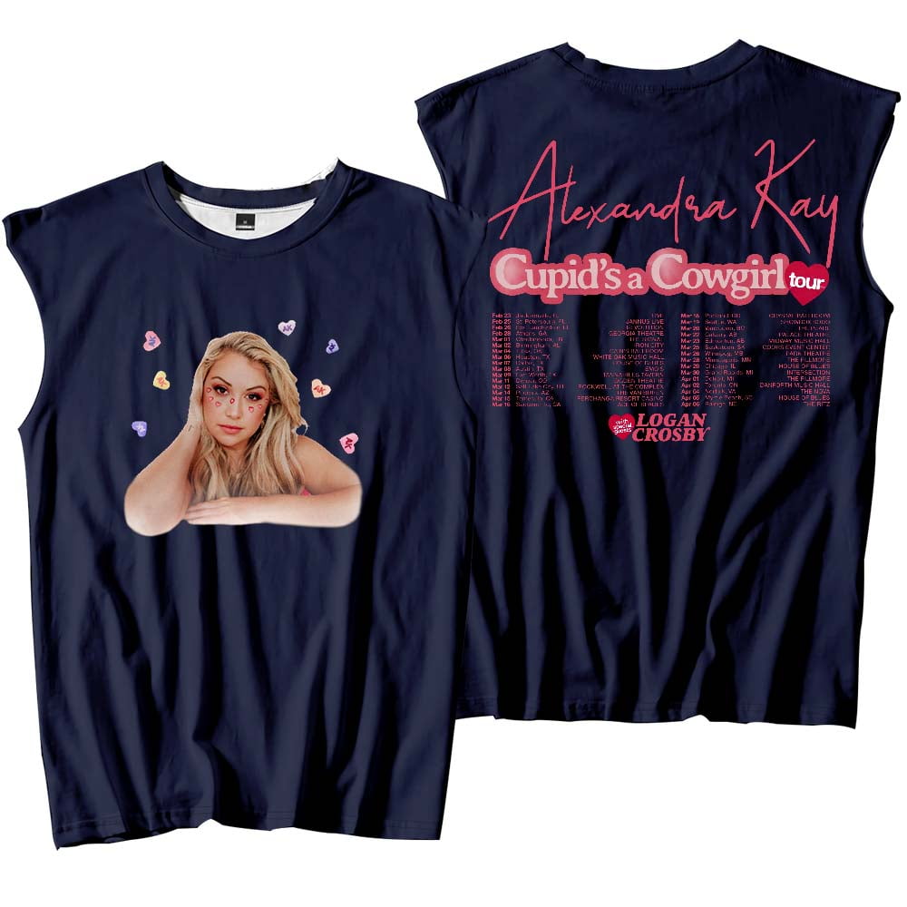 Alexandra Kay Cupid's A Cowgirl Tour Tank Tops Sleeveless Sport Vest ...