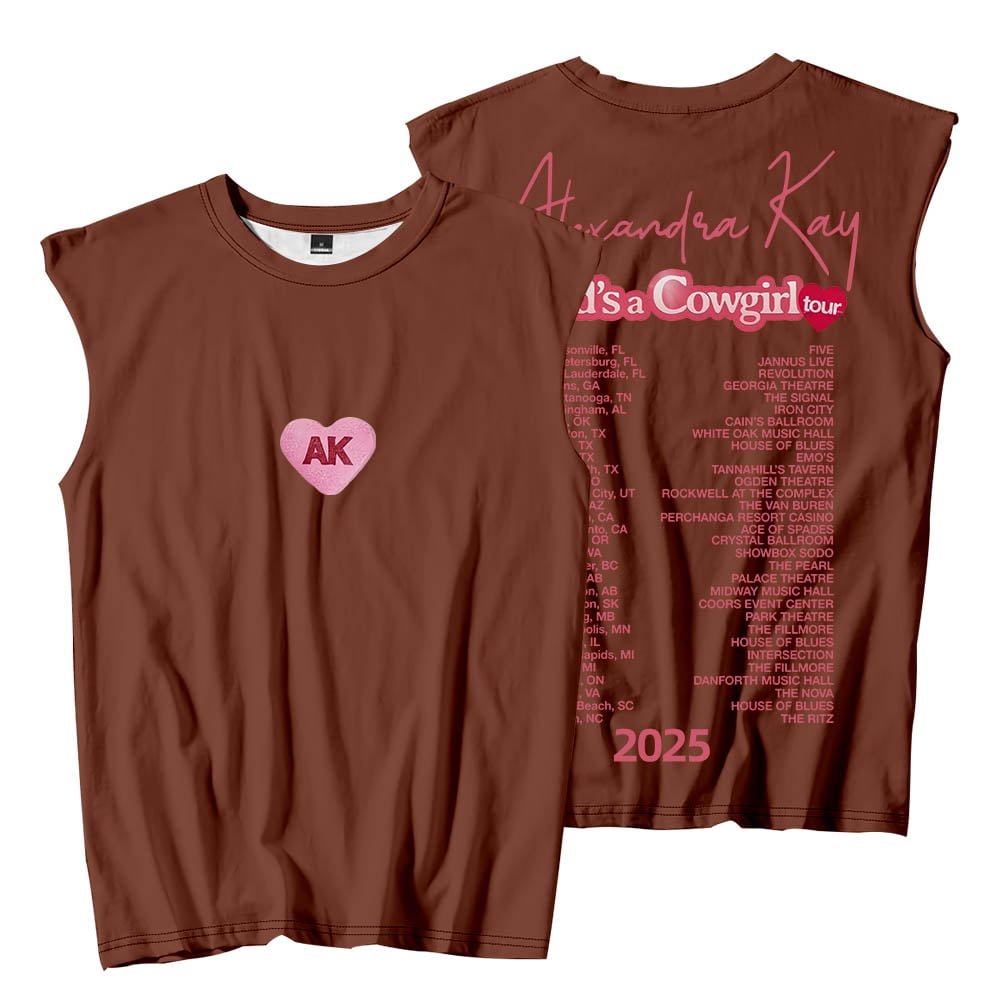 Alexandra Kay Cupid's a Cowgirl Tour Merch Sleeveless T-Shirts Unisex ...