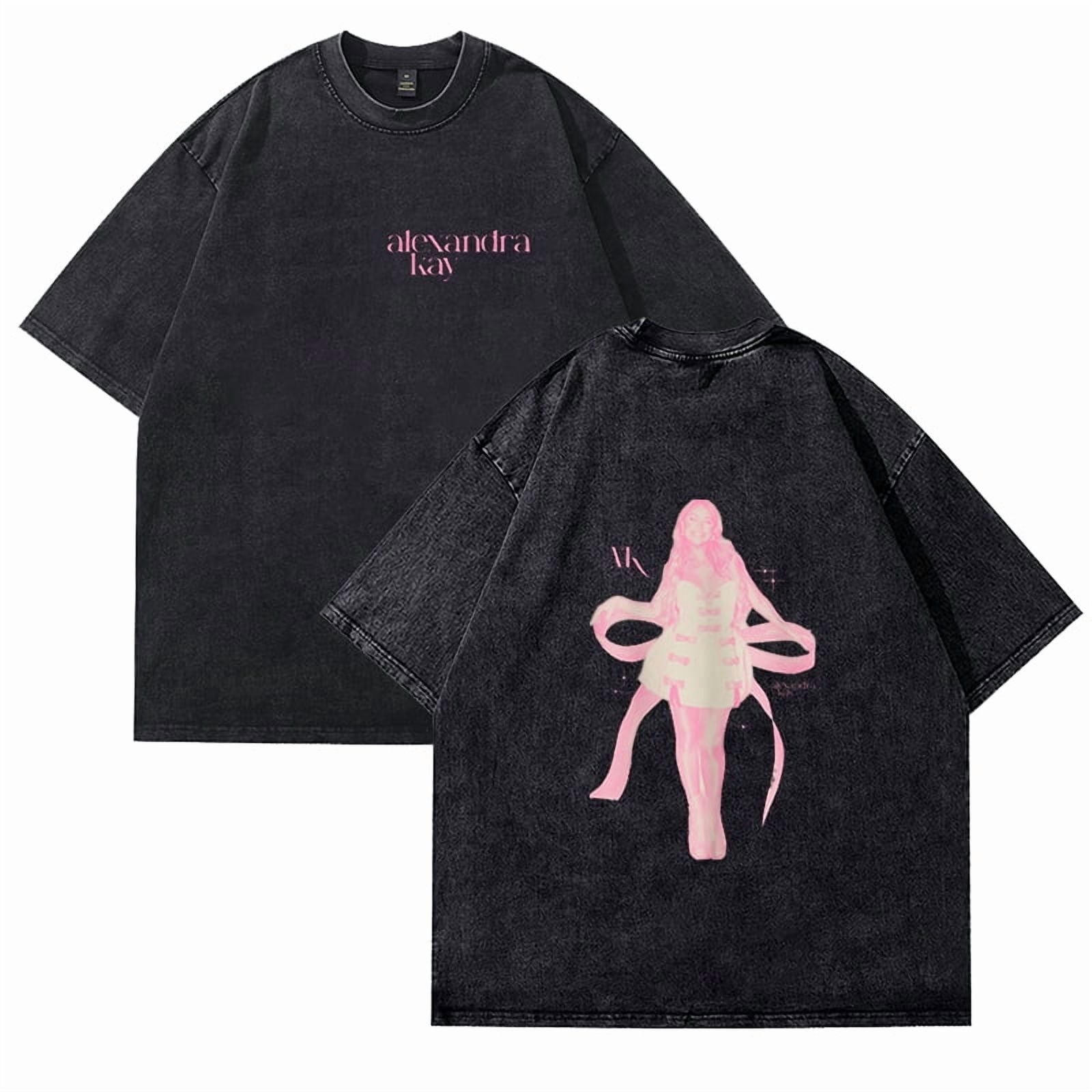 Alexandra Kay Merch Distressed Washed Cotton Oversized Tee Vintage ...