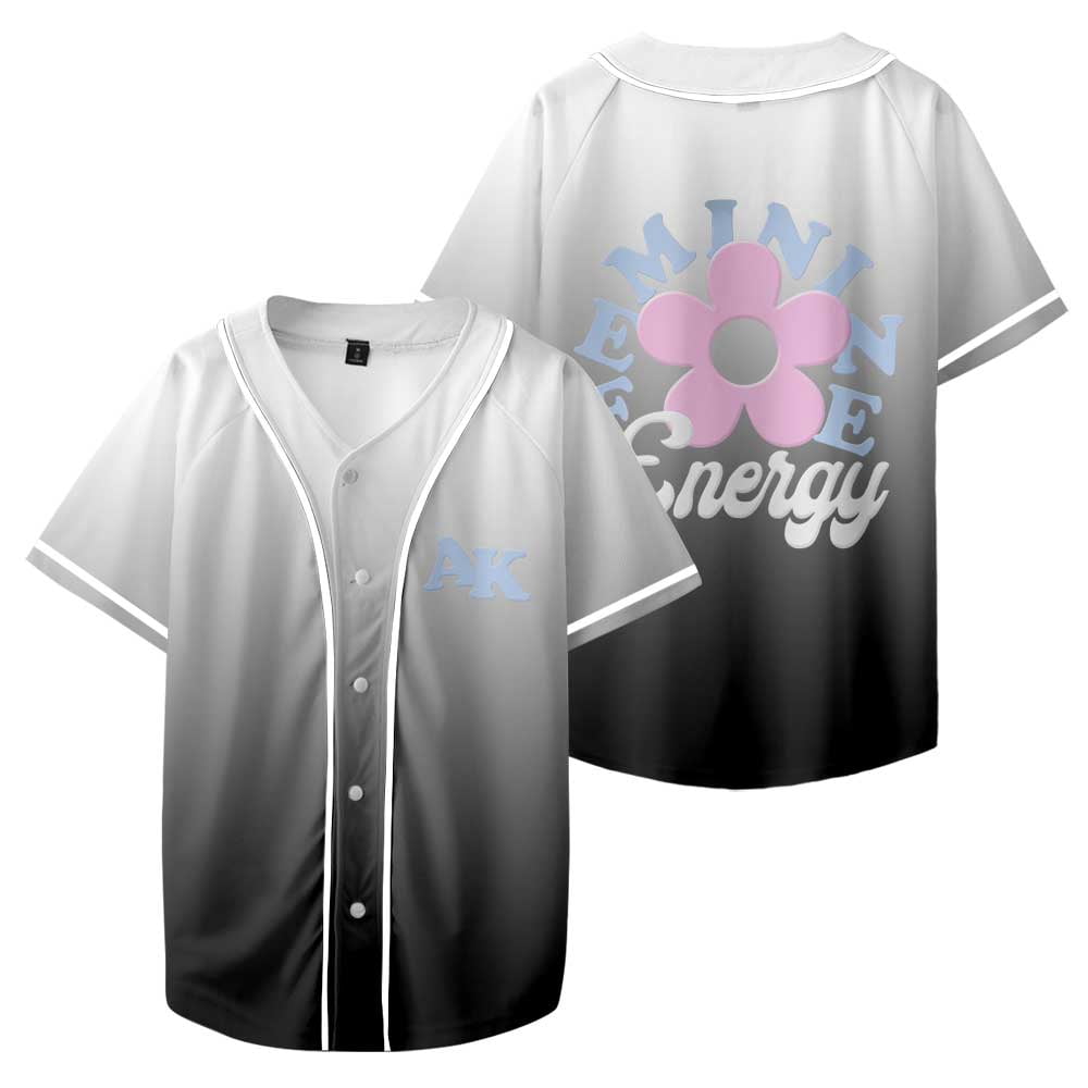 Alexandra Kay Merch Feminine Energy Baseball Jersey Tee Merch Unisex V ...