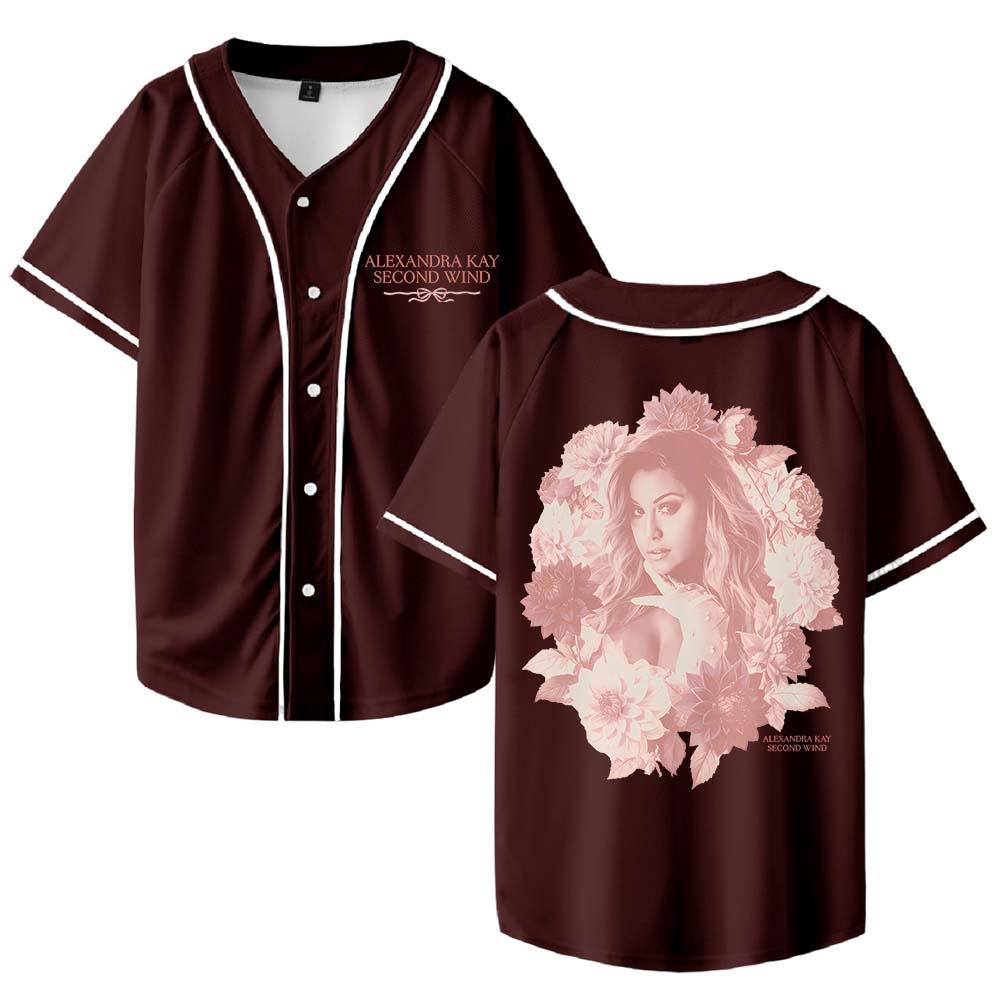Alexandra Kay Second Wind Merch Baseball Jersey Shirt V-Neck Women Men ...
