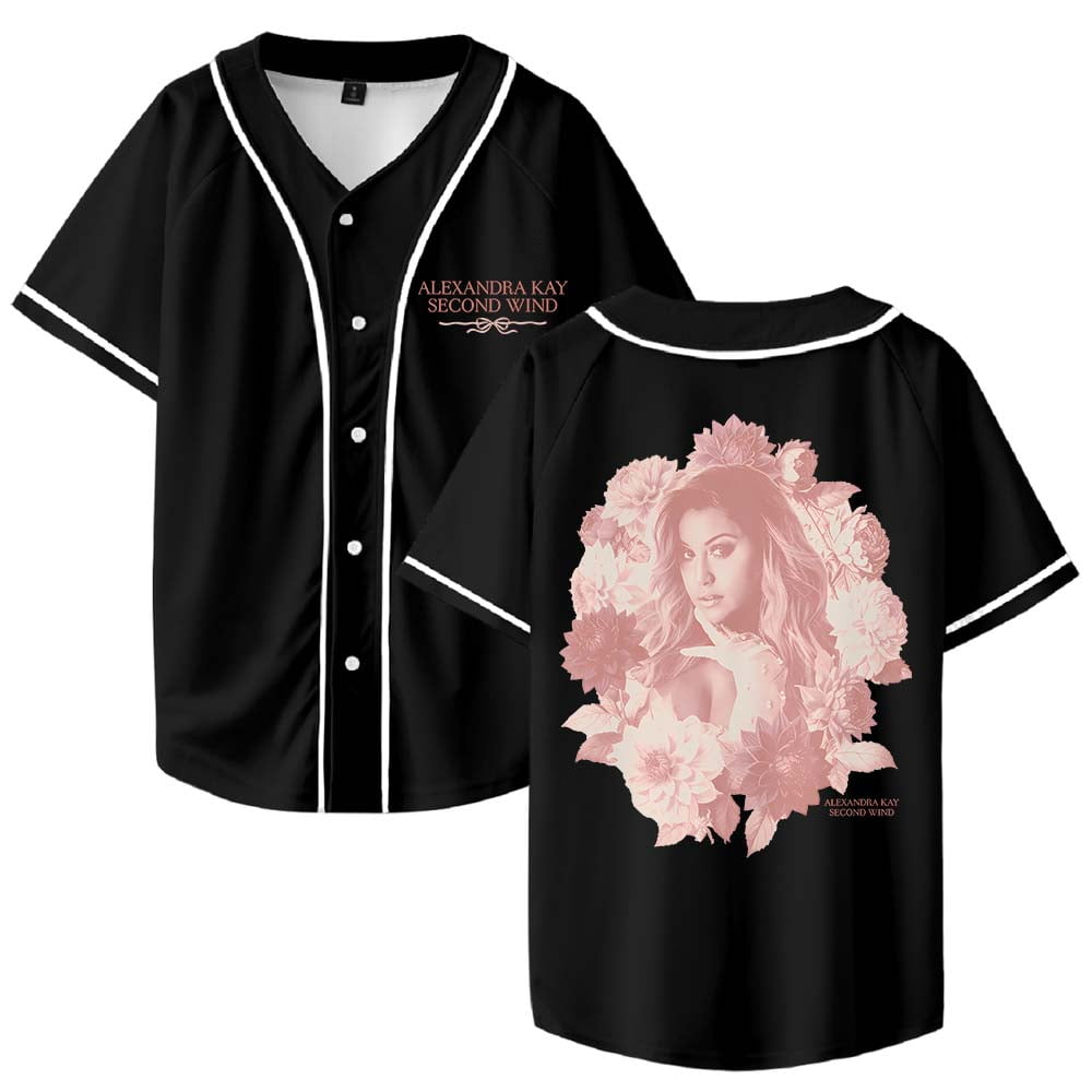 Alexandra Kay Second Wind Merch Baseball Jersey Shirt V-Neck Women Men ...