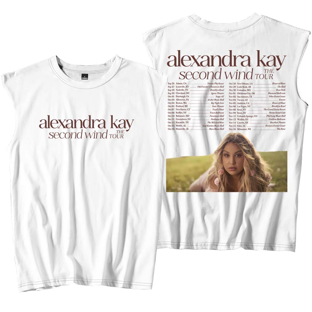 Alexandra Kay Second Wind The Tour Tank Tops Sleeveless T-Shirt port ...