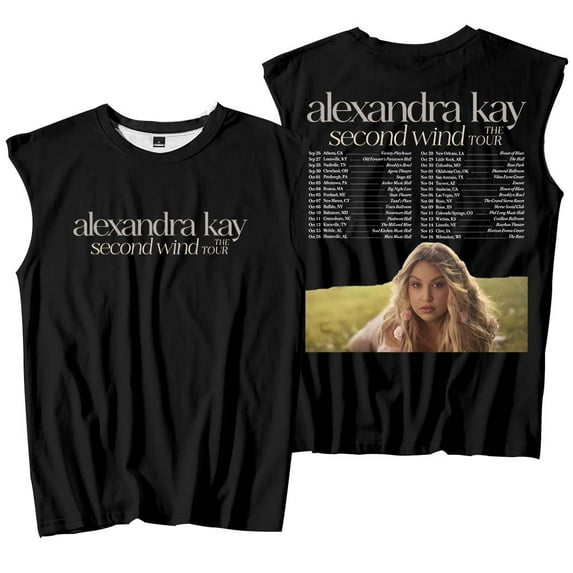 Alexandra Kay Second Wind The Tour Tank Tops Sleeveless T-Shirt port ...