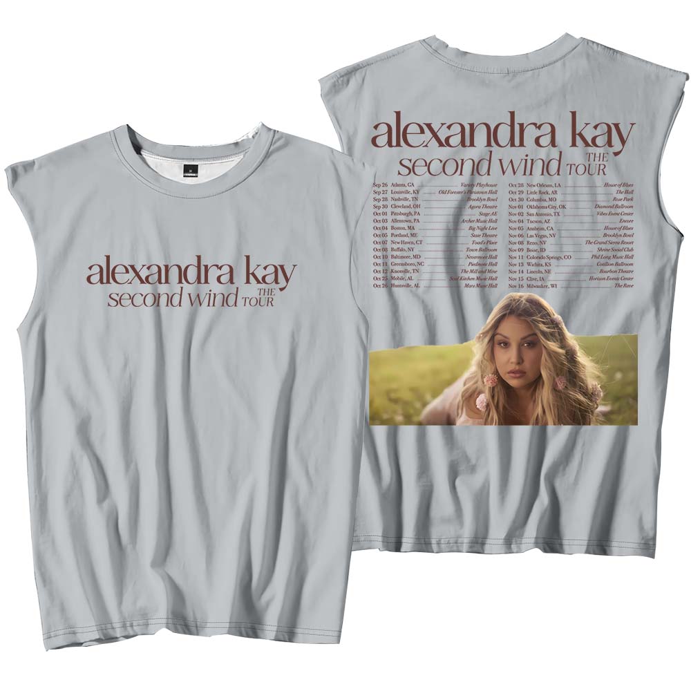 Alexandra Kay Second Wind The Tour Tank Tops Sleeveless T-Shirt port ...