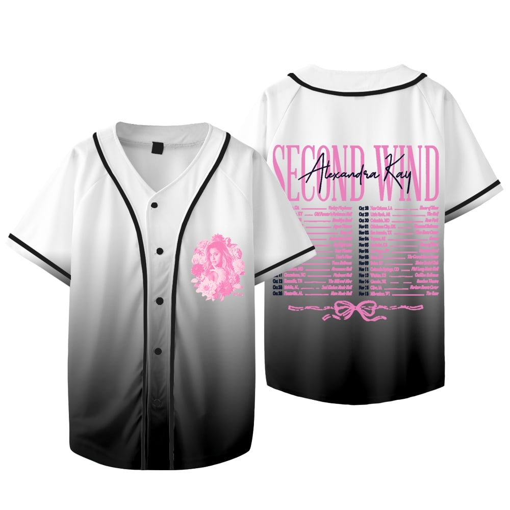 Alexandra Kay Second Wind Tour 2025 Baseball Jacket Tee Women Men V ...